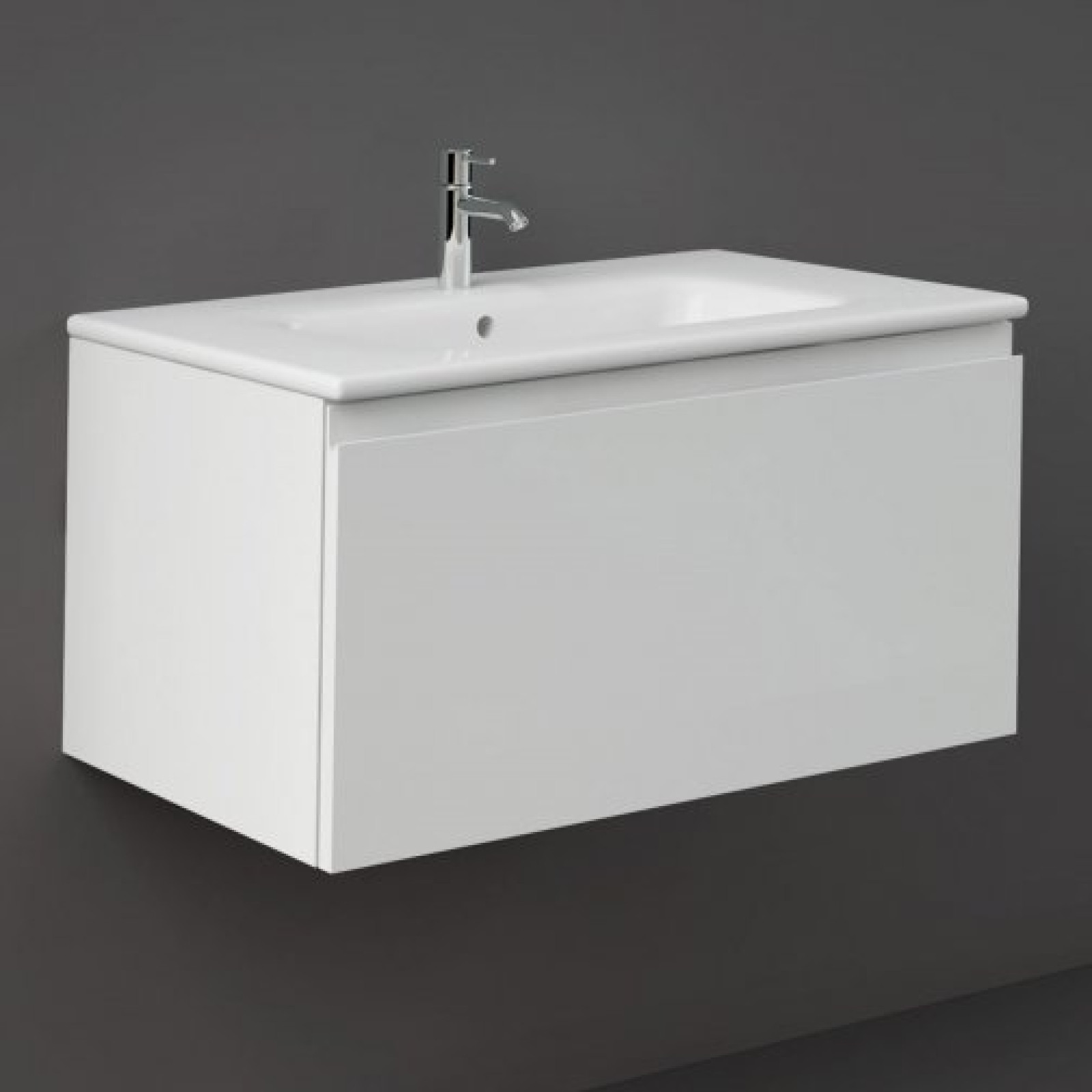 RAK Uno 800mm Wall Hung Vanity Unit | The Bathroom and Tile Centre in ...