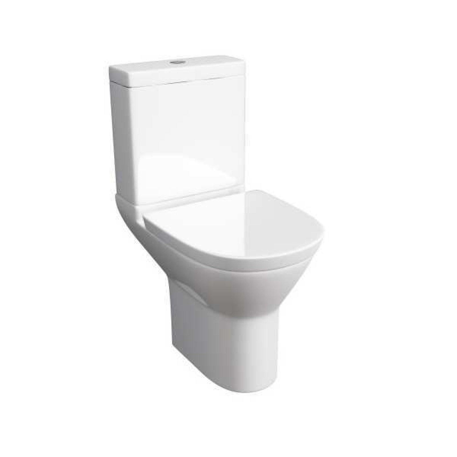 Kartell KVIT Project Round Close Coupled Toilet + Soft Close Seat | The ...