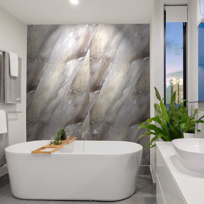 1m Wide Astra Stone UPVC Shower Panel | The Bathroom and Tile Centre in ...